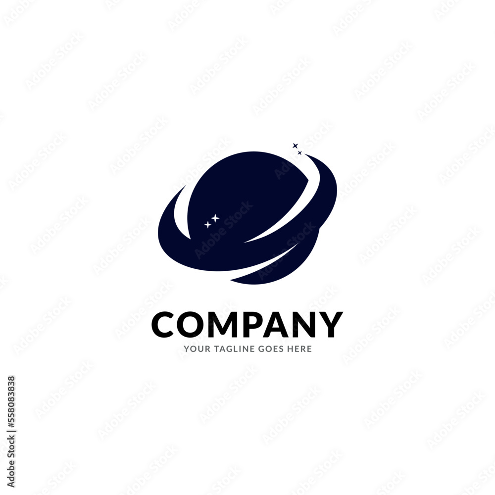 Planets logo vector. Planets logo templates. Space logo vector Stock ...