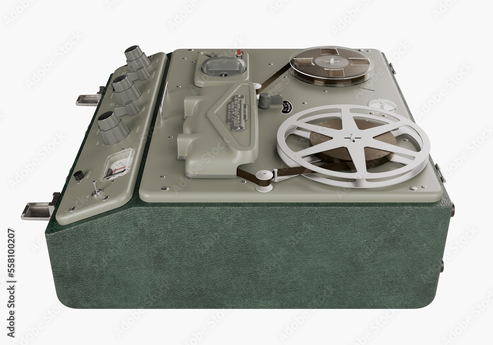 Ferrograph Reel-to-Reel Audio Recorder Stock Illustration | Adobe Stock