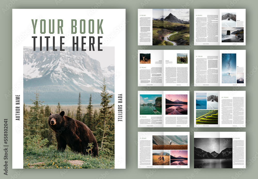 Print Book Layout Stock Template | Adobe Stock