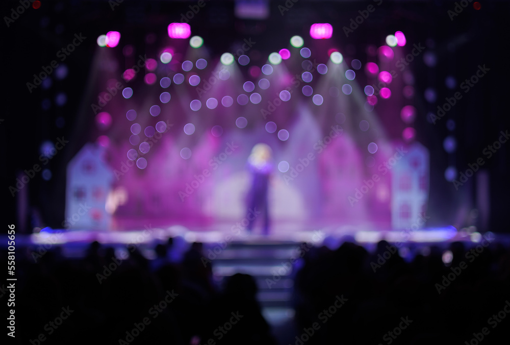 Texture blur and defocus, background for design. Stage light at a ...