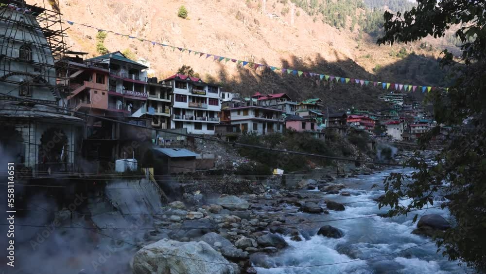 Hot water spring in Manikaran Kullu Manali Himachal Pradesh India ...