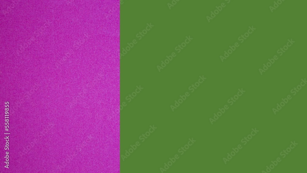 Purple paper on chroma key background. Paper slide animation on green ...
