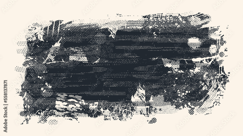 Vector Distressed Screen Print Texture