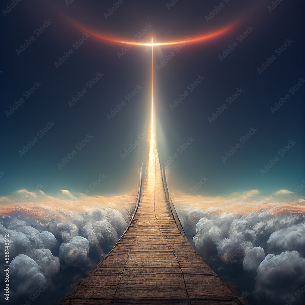 The road to the Kingdom of Heaven which leads to salvation and paradise ...
