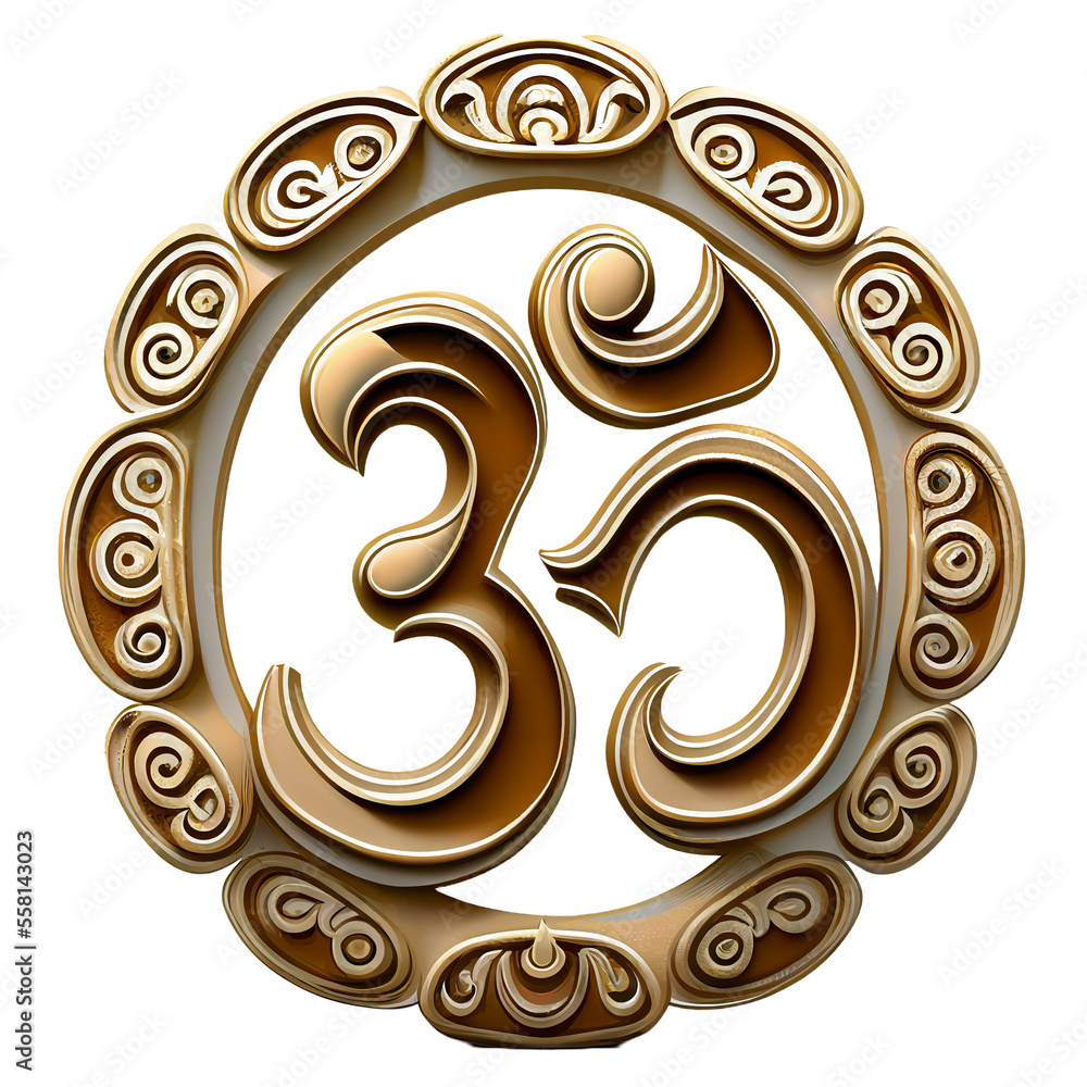 Indian Hindu Om symbol, Ohm symbol transparent background Stock ...