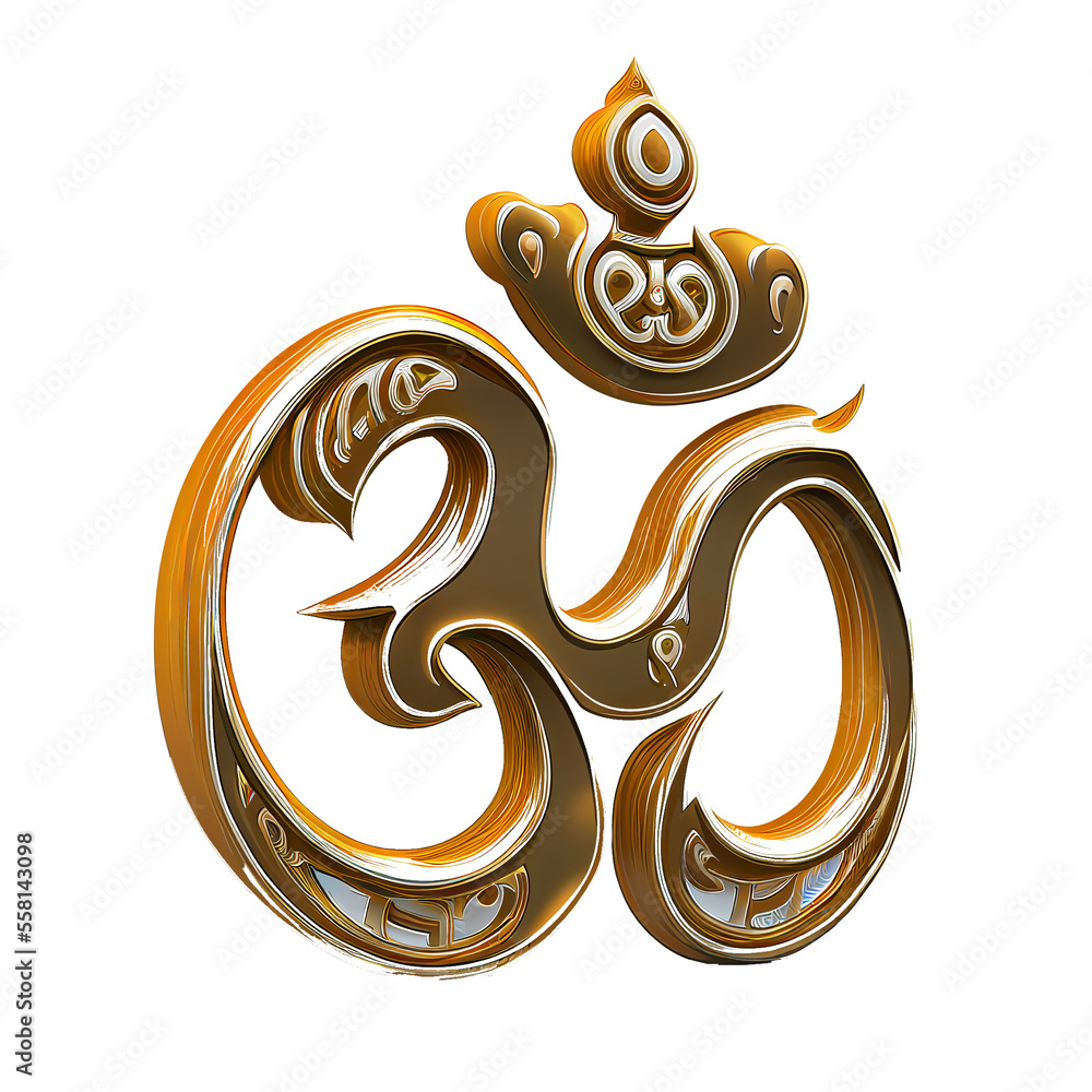 Indian Hindu Om symbol, Ohm symbol transparent background Stock ...
