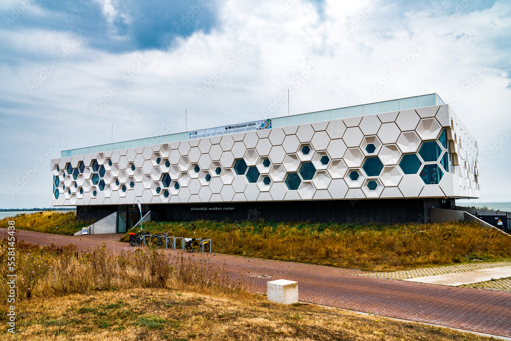 Afsluitdijk, Friesland, Netherlands-. Aug. 17, 2022: exterior facade of ...