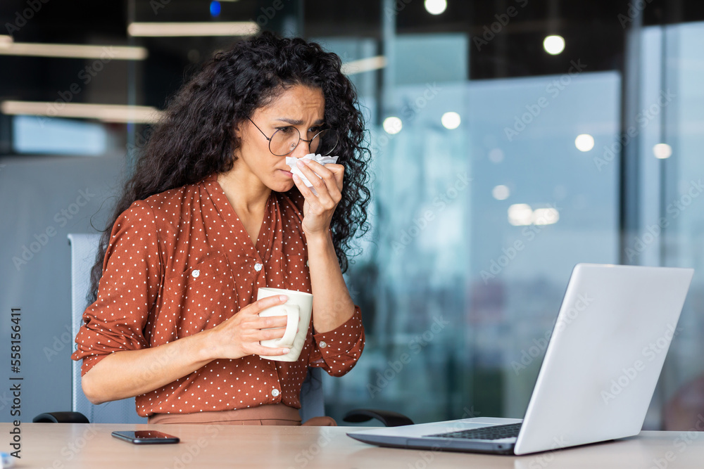 Cold Office Woman