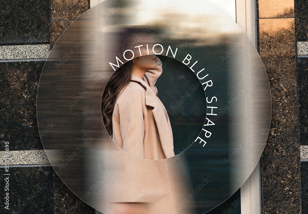 Circular Motion Blur Shape Stock Template | Adobe Stock