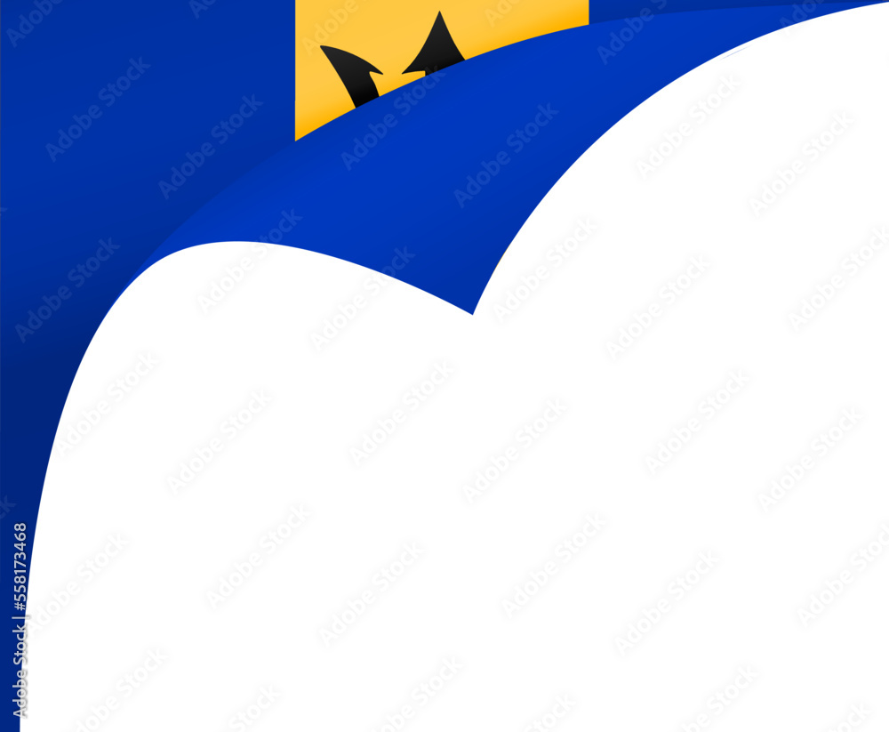 Barbados flag wave isolated on png or transparent background,Symbol ...