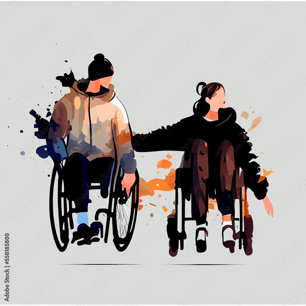 Friends hanging out in wheelchair, Person in Wheelchair, Friends ...