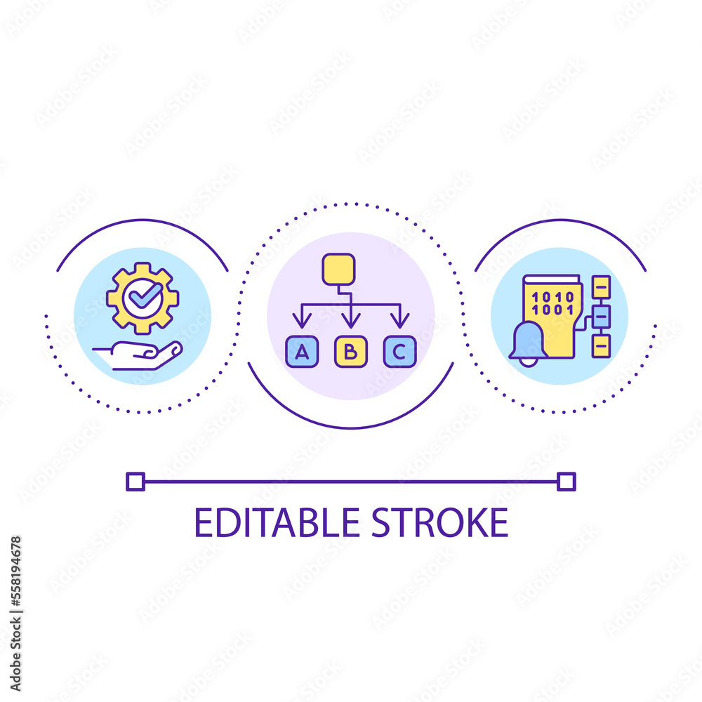 Structured programming loop concept icon. Computer science abstract ... Structured programming loop concept icon. Computer science abstract ...
