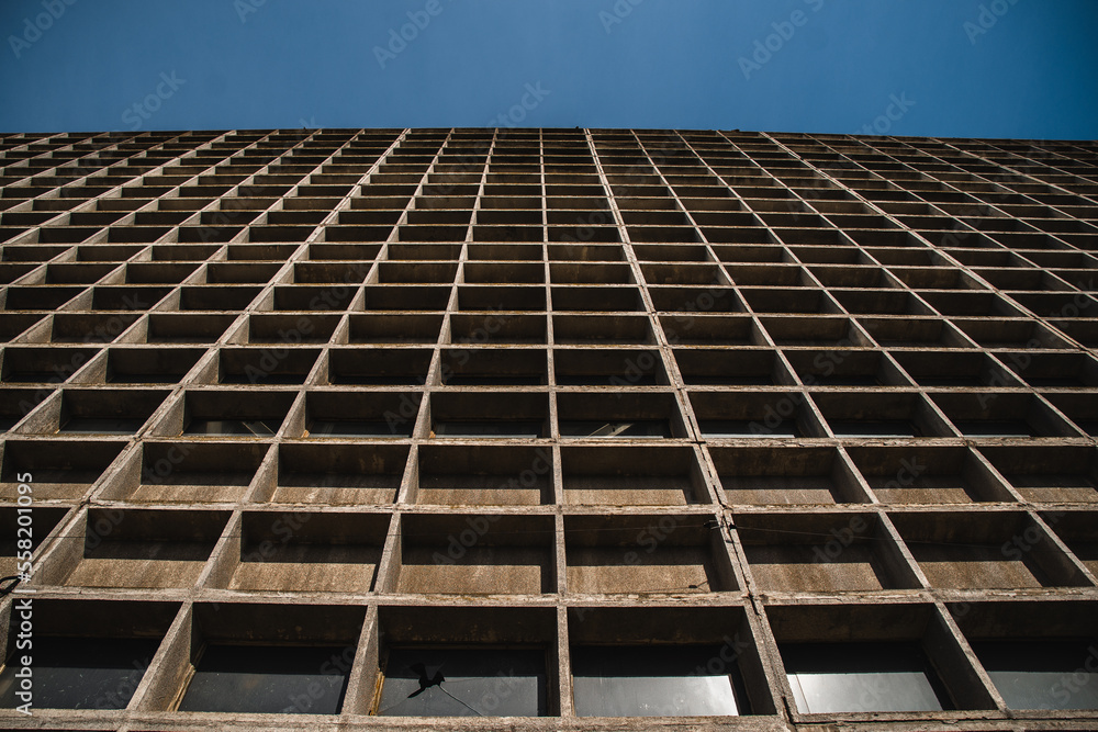 Poster Old industrial building wall texture with hard light – Wall Art ...