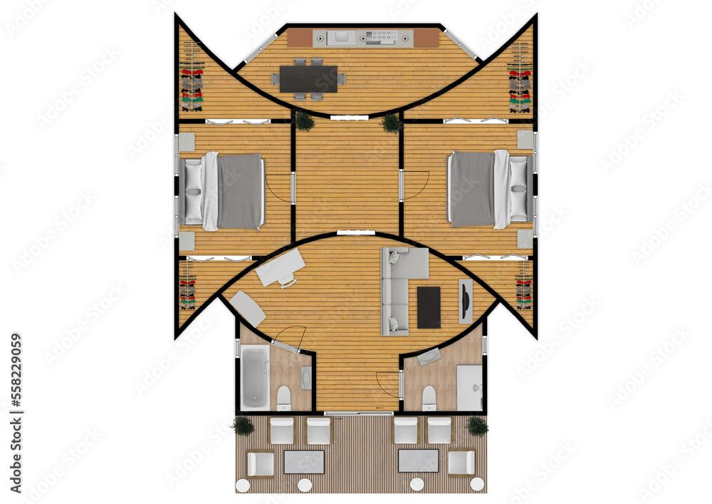 Unusual floor plan. Wonderful floorplans. Unique house plans. Unusual ...