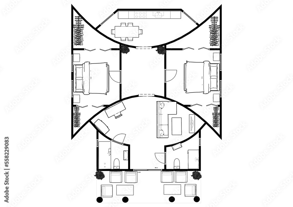 Unusual floor plan. Wonderful floorplans. Unique house plans. Unusual ...