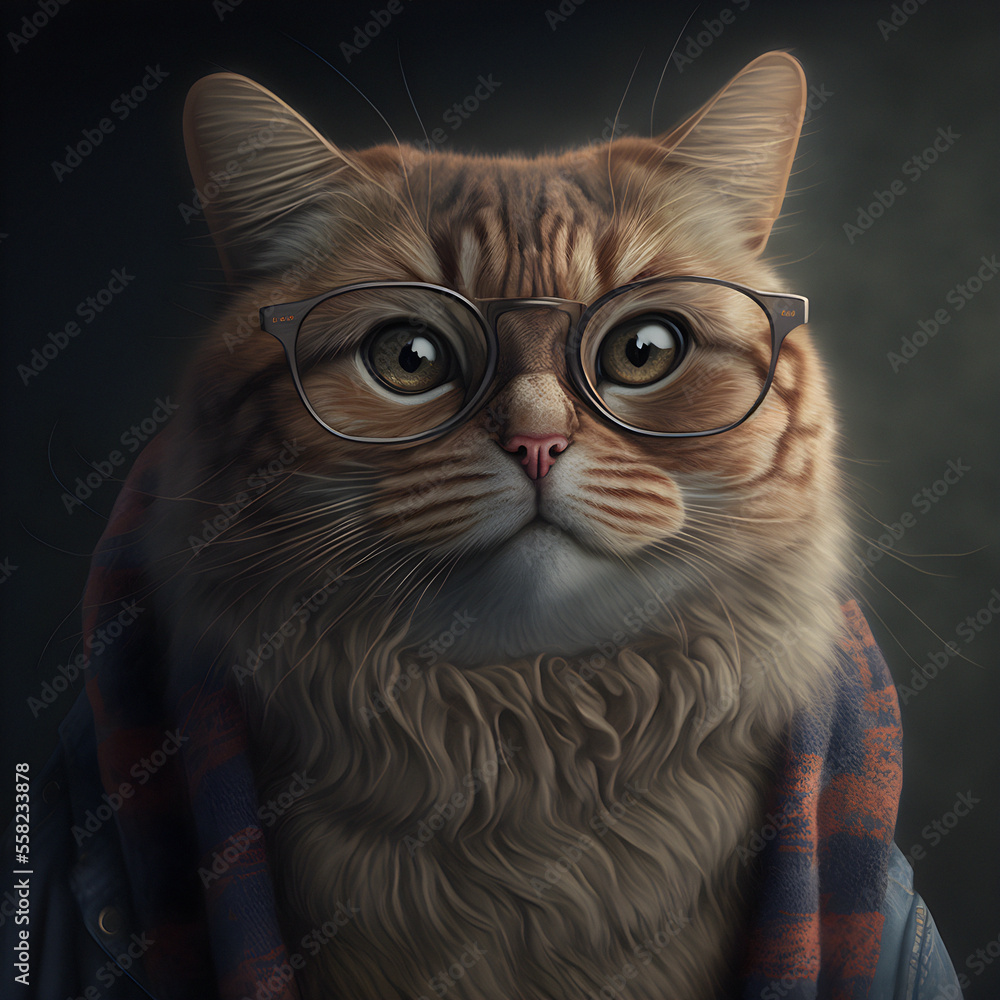 Hipster Cat Cover Photos