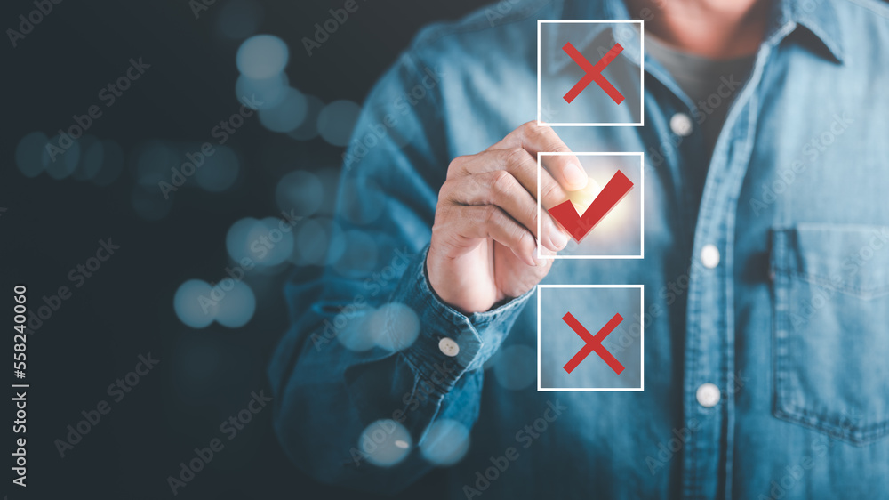 man check mark about exploring topics,In the virtual form check sheet ...