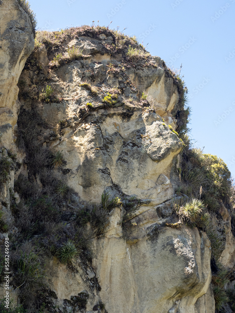 Cara del Inca en las ruinas de Ingapirca, en Ecuador Stock Photo ...