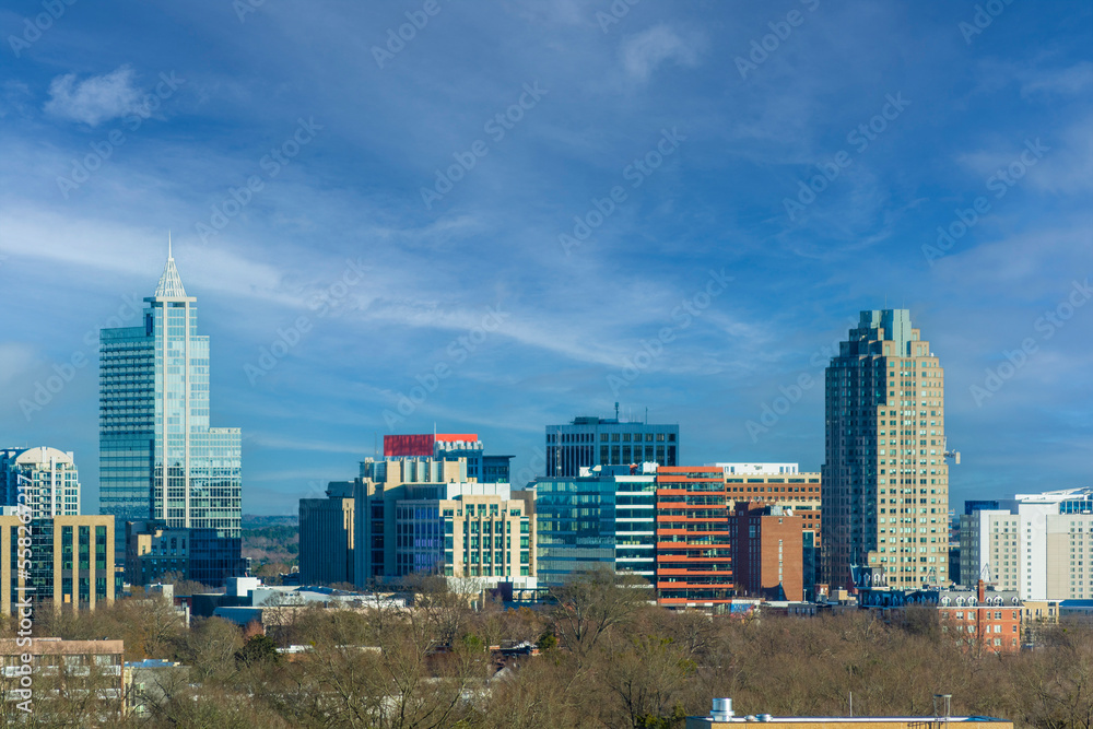 Downtown Raleigh, North Carolina Metro Skyline Stock Photo | Adobe Stock