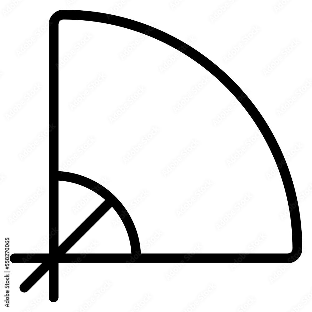 paper fan icon with outline style. Suitable for website design, logo ...