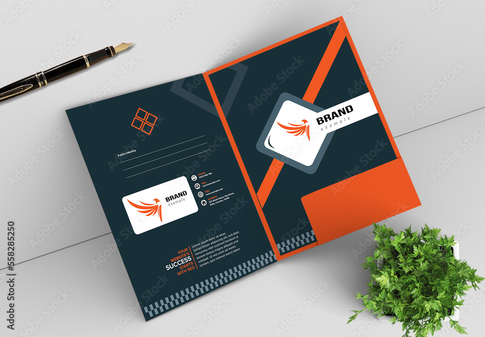 Business Folder Design Layout Stock Template | Adobe Stock
