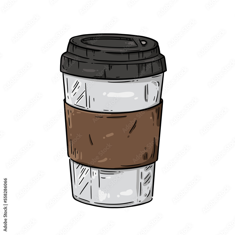 Takeaway Coffee Cup PNG Clipart Illustration Stock Illustration | Adobe ...