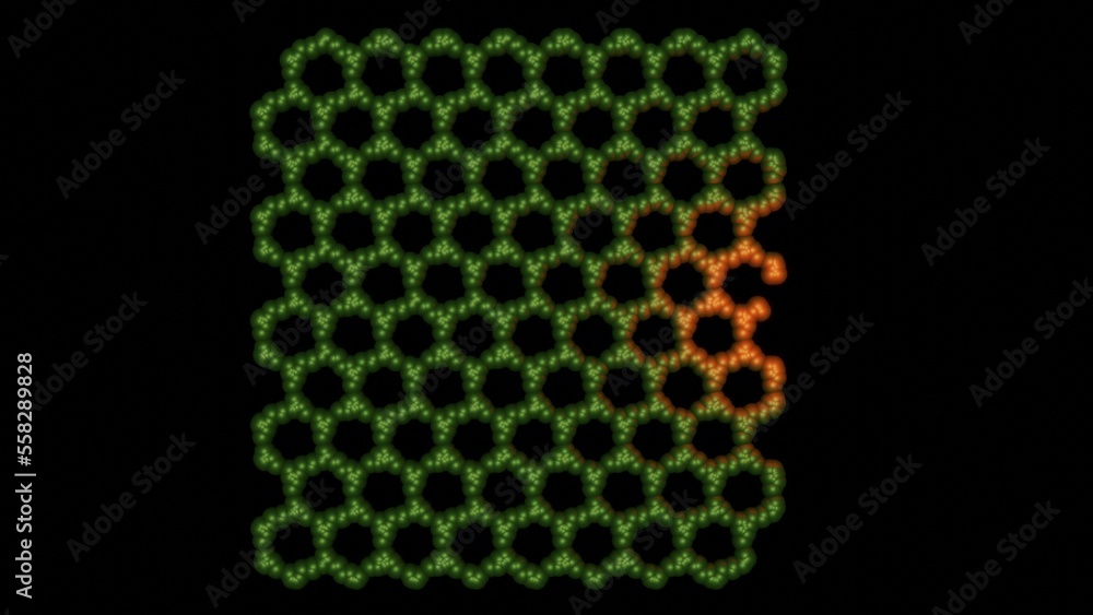 Self-healing material. Nanotechnology regenerating. Molecular ...