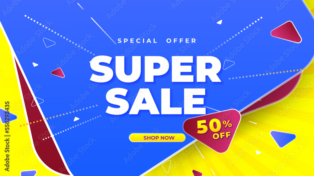 Flash sale modern banner background design for promotion offer ...