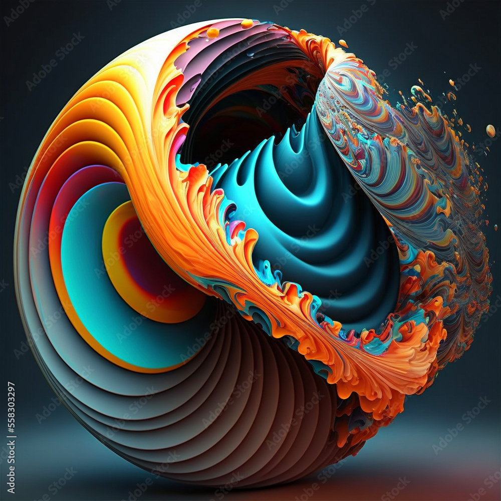 spherical sound wave ball Stock Illustration | Adobe Stock