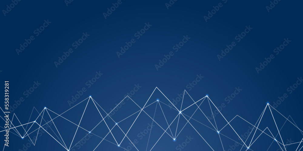 Abstract blue gradient background with lines. Vector illustration Stock ...