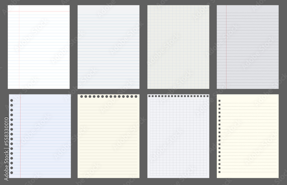 Vector lined paper background. in A4 size for design work cover book ...