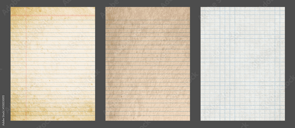 Vector lined paper background texture. in A4 size for design work cover ...