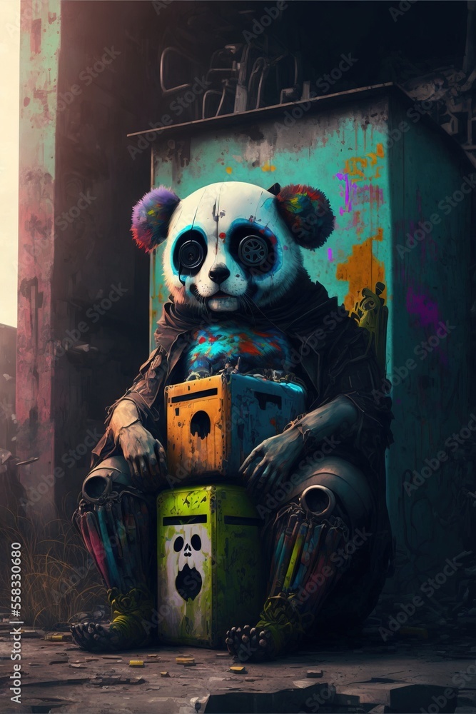 Zombie Panda Wallpaper
