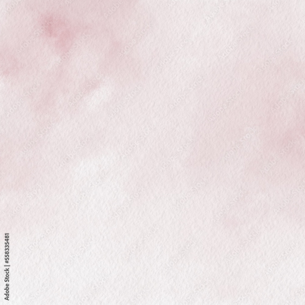Soft pink beige watercolor background with paper texture. Square ...
