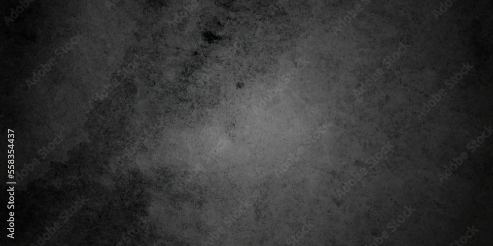 Dark black stone wall grunge backdrop texture background. monochrome ...