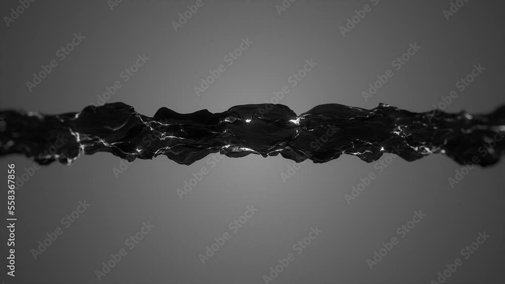 Black Water Flowing Texture Animation Loop/ 4k animation of an abstract ...