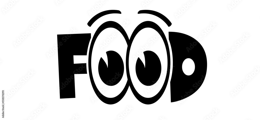 Cartoon slogan foof. For world food day on october, celebrated to ...