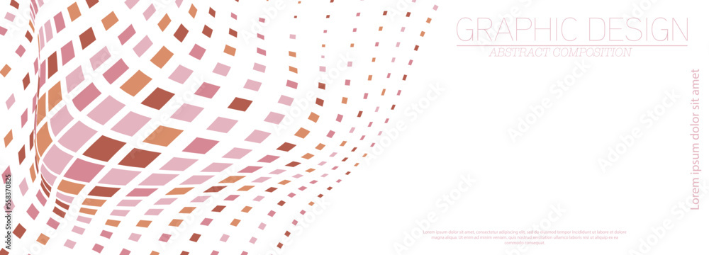 A graphic design layout for a cover or poster. Template for the design ...