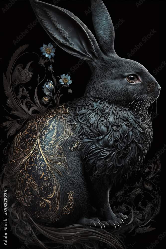 Rabbit Dark Art
