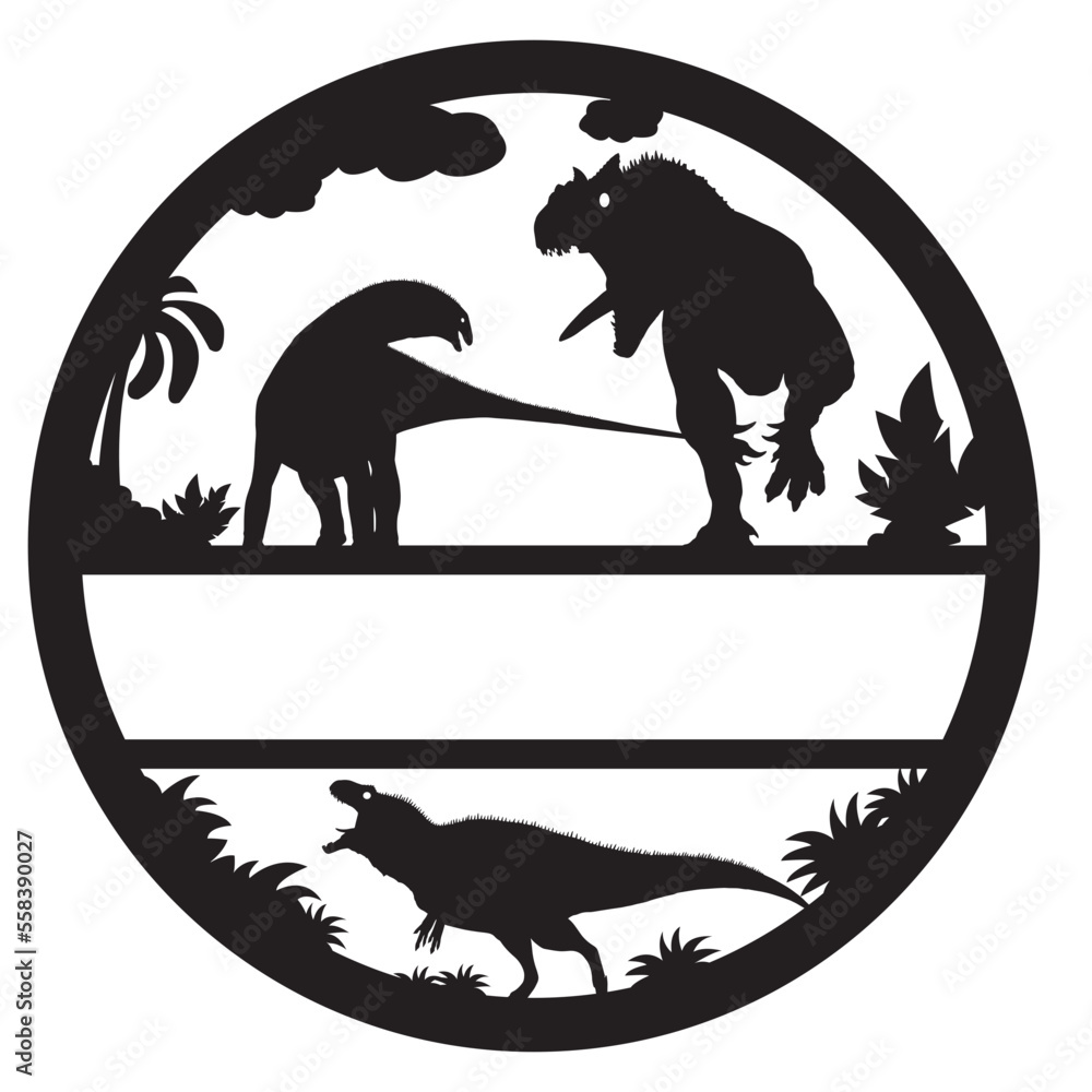 t-rex dinosaur Name Signs - DXF Files - SVG Files , welcome sign svg ...
