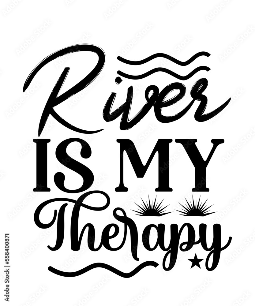 Vecteur Stock River Svg Design,River SVG Bundle, River Life Svg, river ...