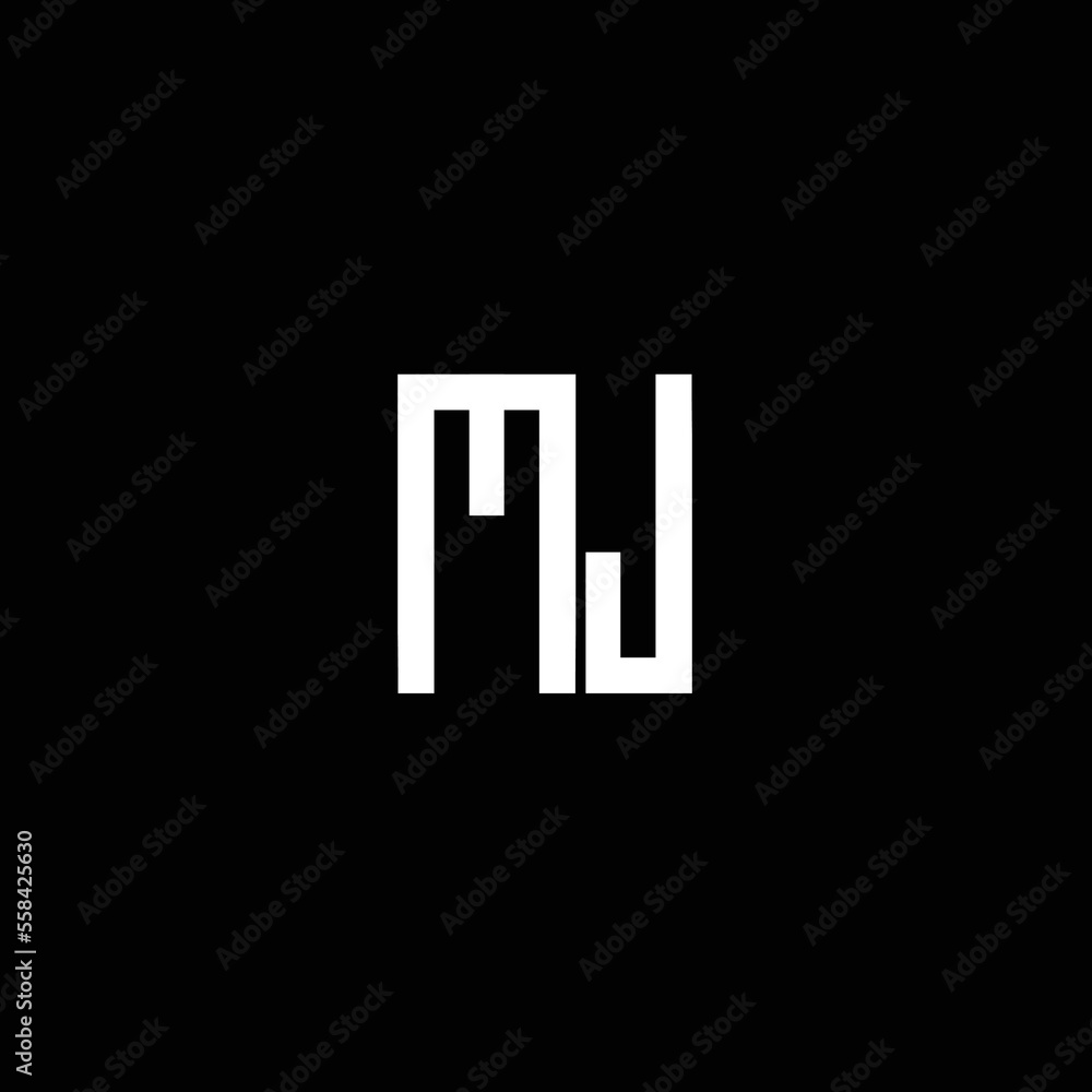 MJ MJ Logo Design, Creative Minimal Letter MJ MJ Monogram Stock Vector ...