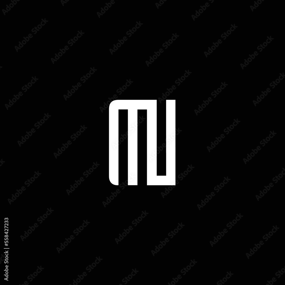 MU MU Logo Design, Creative Minimal Letter NW NW Monogram Stock Vector ...