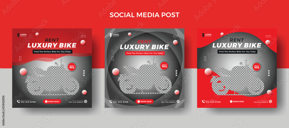 Motorcycle social media post sale Social media and Bike social media ...