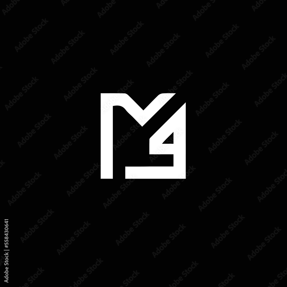 MI MI Logo Design, Creative Minimal Letter MI MI Monogram Stock Vector | Adobe Stock