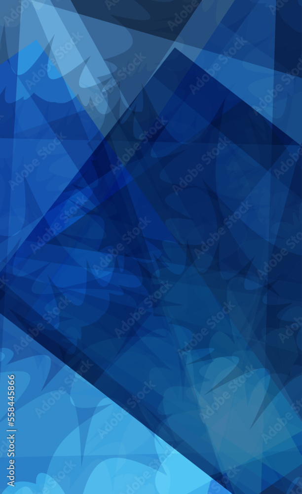 Abstract Blue Background Triangle Pattern And Blocks In Diagonal Lines