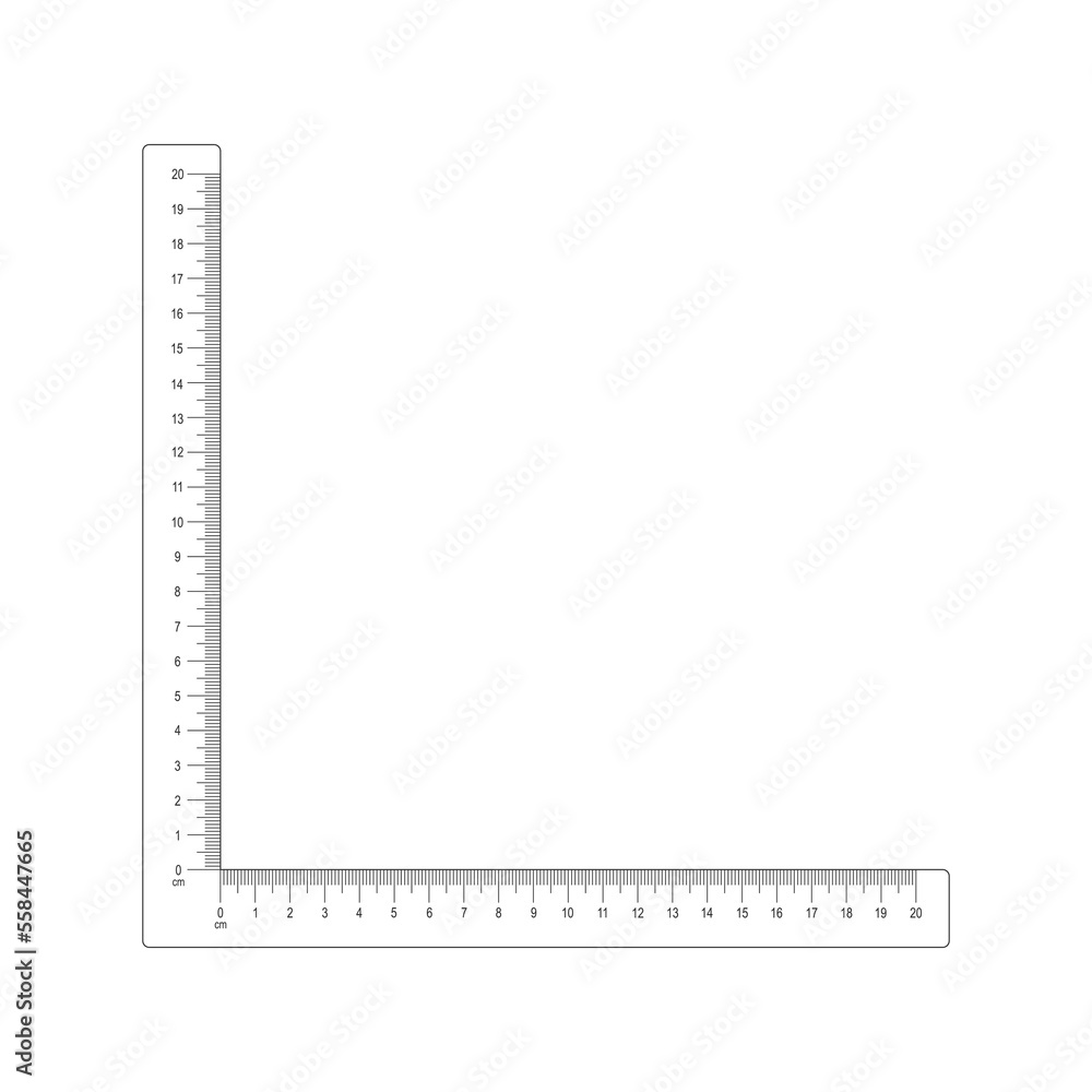 20 Cm Corner Ruler Template Measuring Tool With Vertical And 20-cm-corner-ruler-template-measuring-tool-with-vertical-and