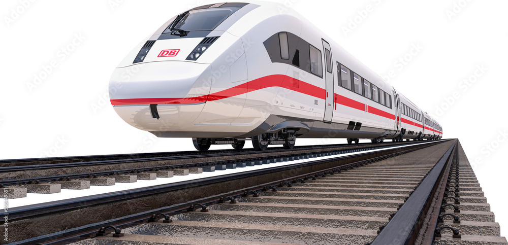 ICE train intercity express deutsche bahn ice 4 railway hq cutout Stock ...