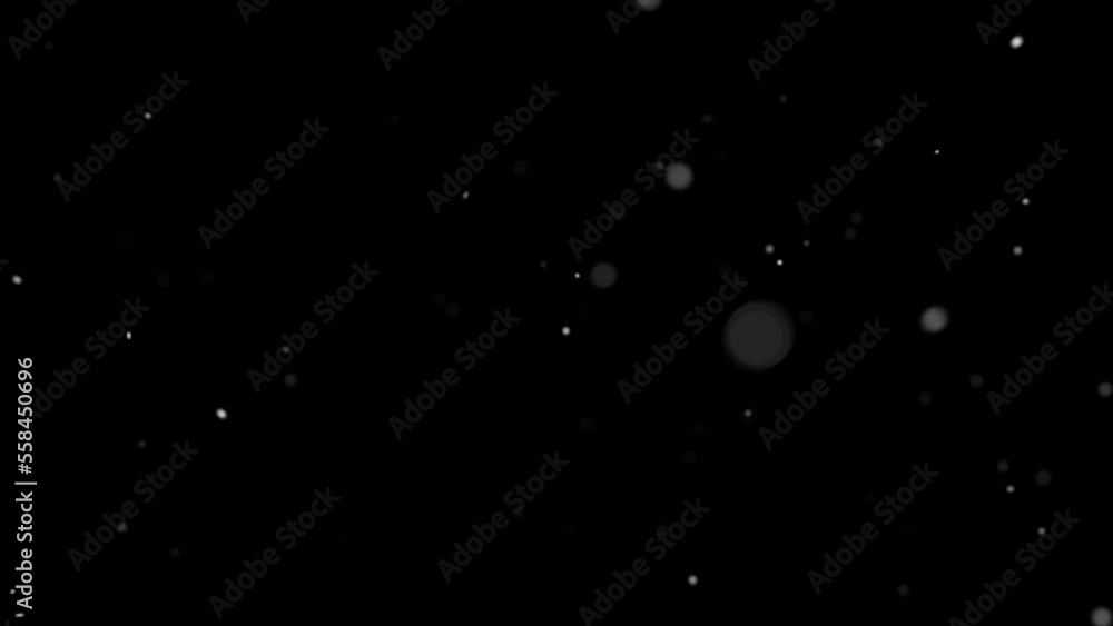 Snowfall Overlay, Black Background - Winter, Falling Snow Effect ...
