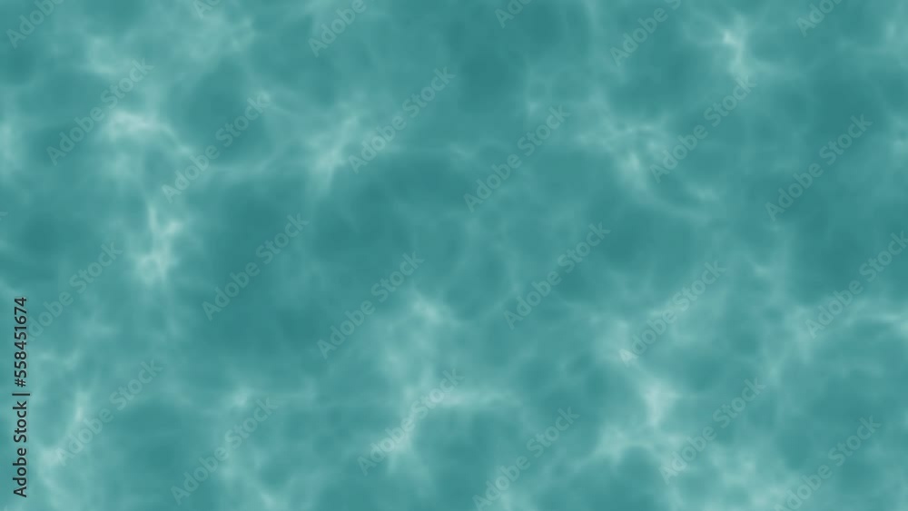 Water Caustic Background. Seamless cyclic 3D animation of green water ...